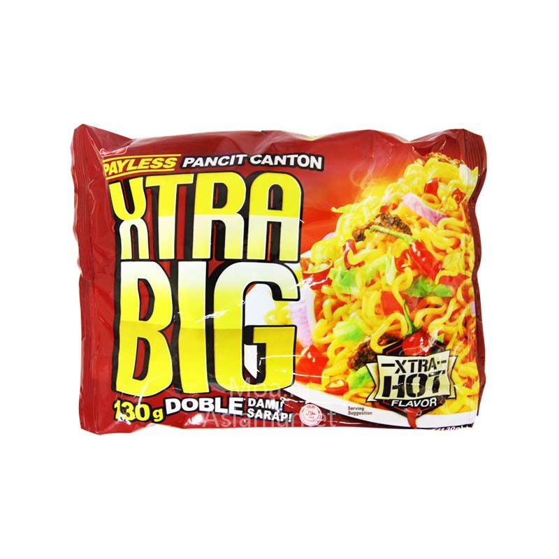 Payless Instant Pancit Canton Hot Chili Extra Big 130g. – Asia Market-亚洲超市 卢森堡